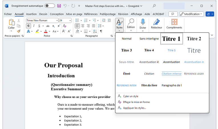How to copy content from Word – Help Center XaitProposal