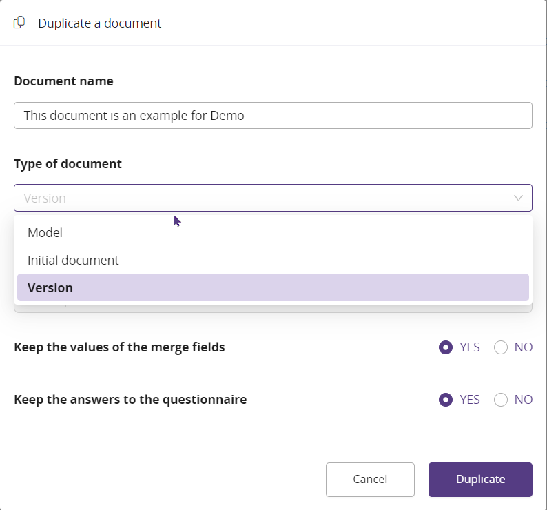 How to duplicate a document – Help Center XaitProposal