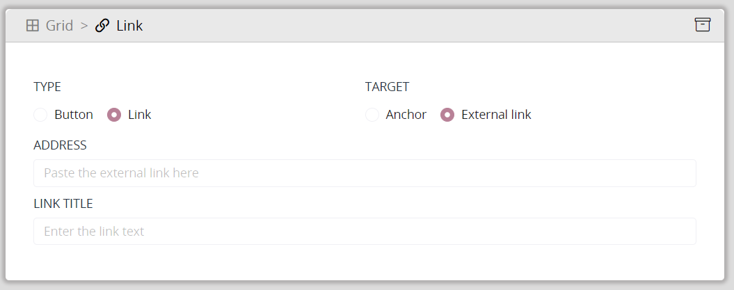 The link grid – Help Center XaitProposal