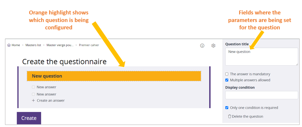 How to create a questionnaire – Help Center XaitProposal