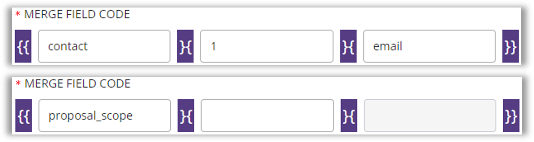 How to set the parameters for merge field codes? – Help Center XaitProposal