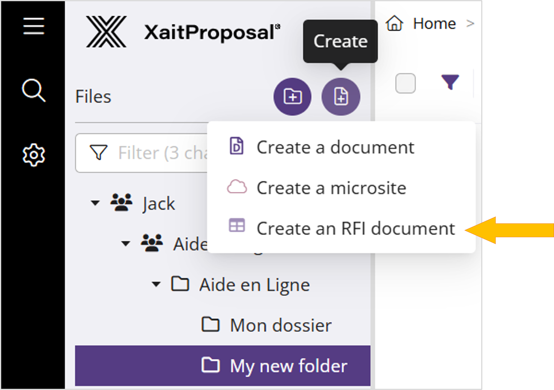 How to create an RFI document? – Help Center XaitProposal
